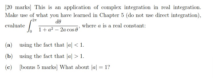 Solved [20 marks] This is an application of complex | Chegg.com