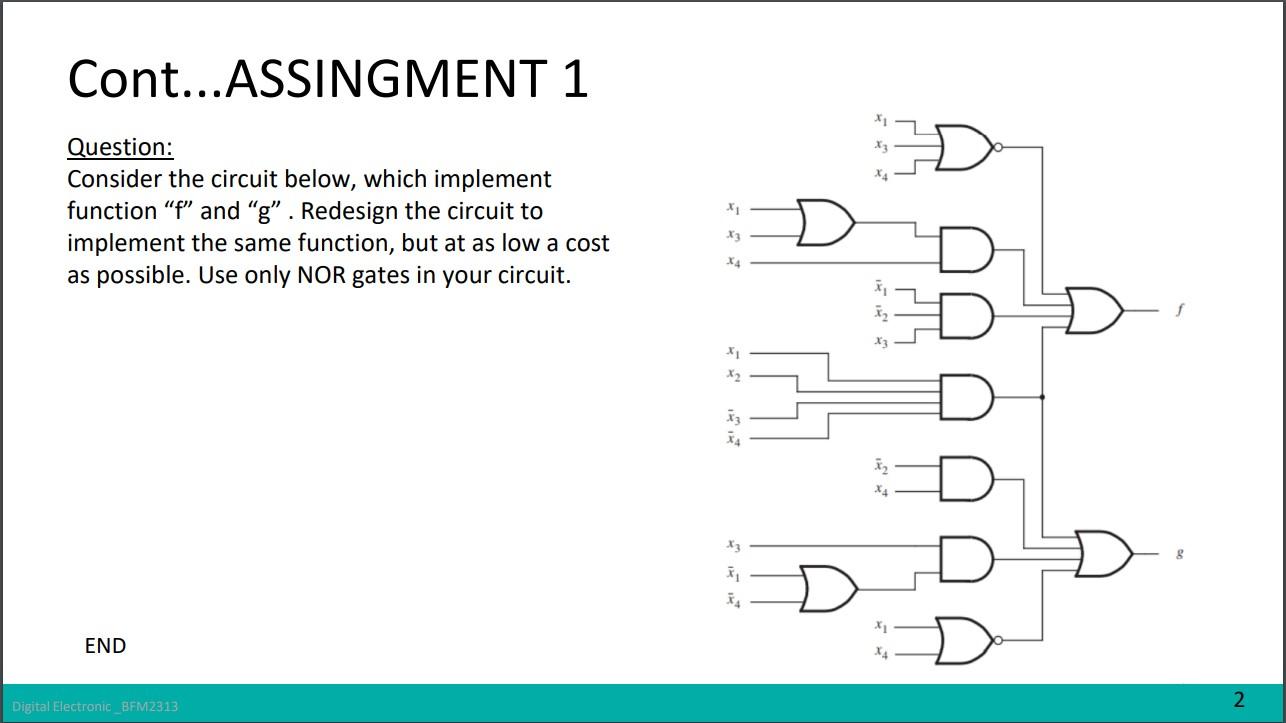 Solved Question Consider The Circuit Below Which Implement 