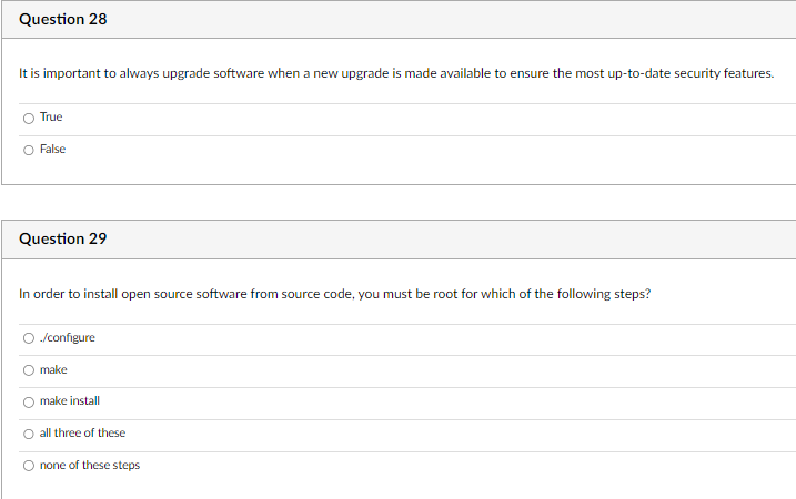 Solved It is important to always upgrade software when a new | Chegg.com