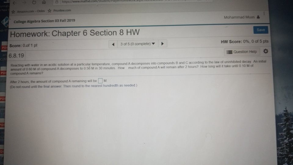Solved 8 https//www.mathxl.com/Student/Play ormat New | Chegg.com