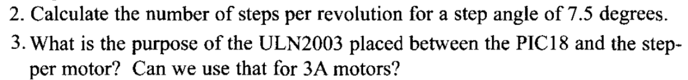 Solved 2. Calculate the number of steps per revolution for a | Chegg.com