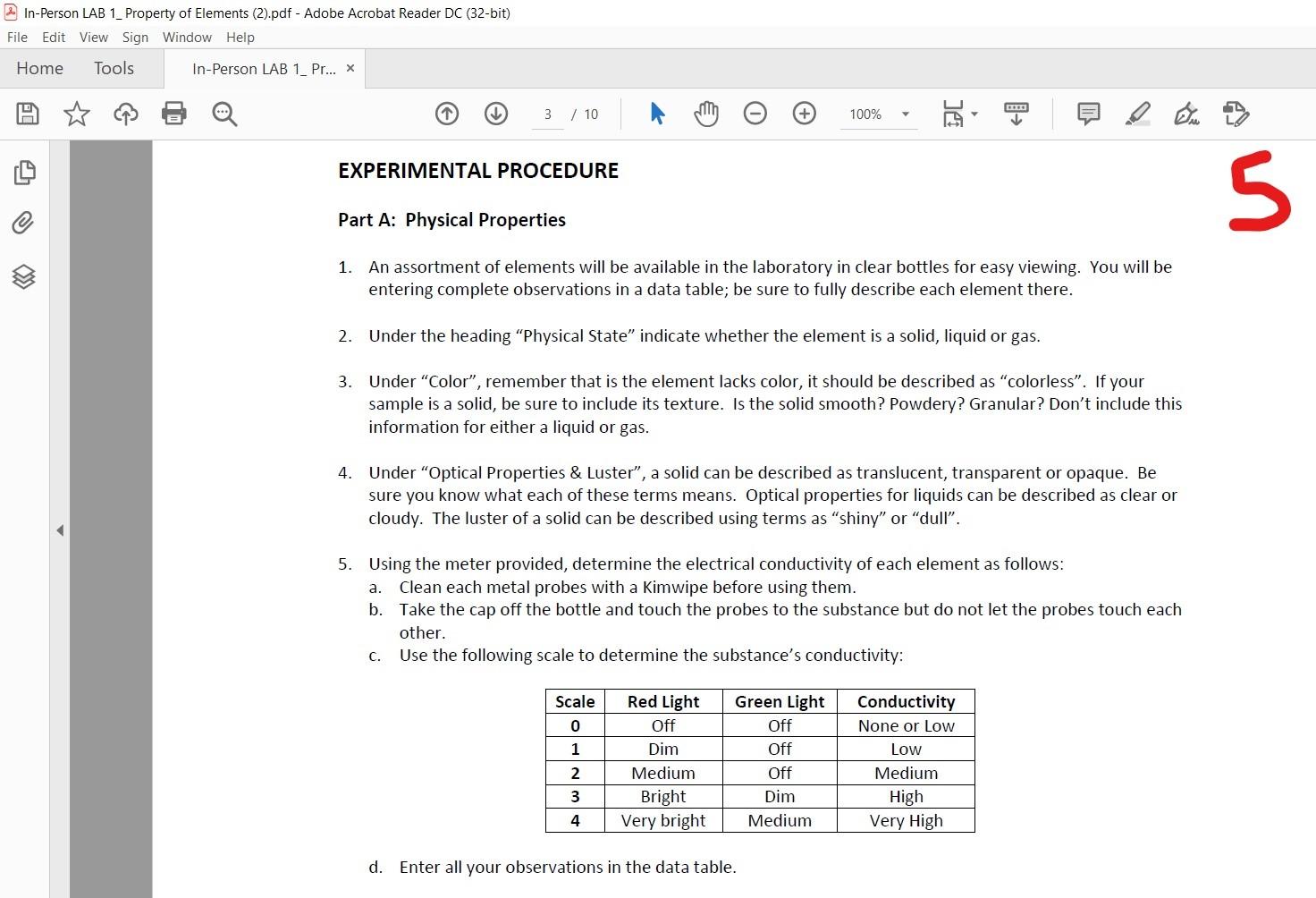 Solved In-Person LAB 1_Property of Elements (2).pdf - | Chegg.com