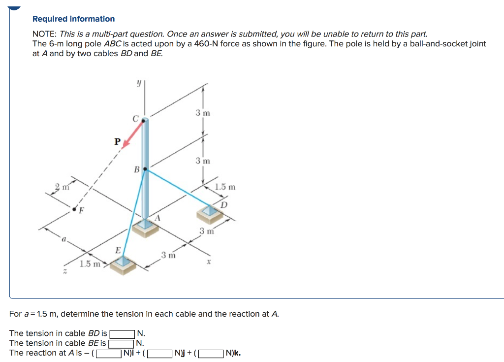 Solved Required information NOTE: This is a multi-part | Chegg.com