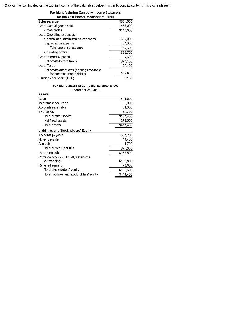 Solved Cross-sectional ratio analysis Use the financial | Chegg.com