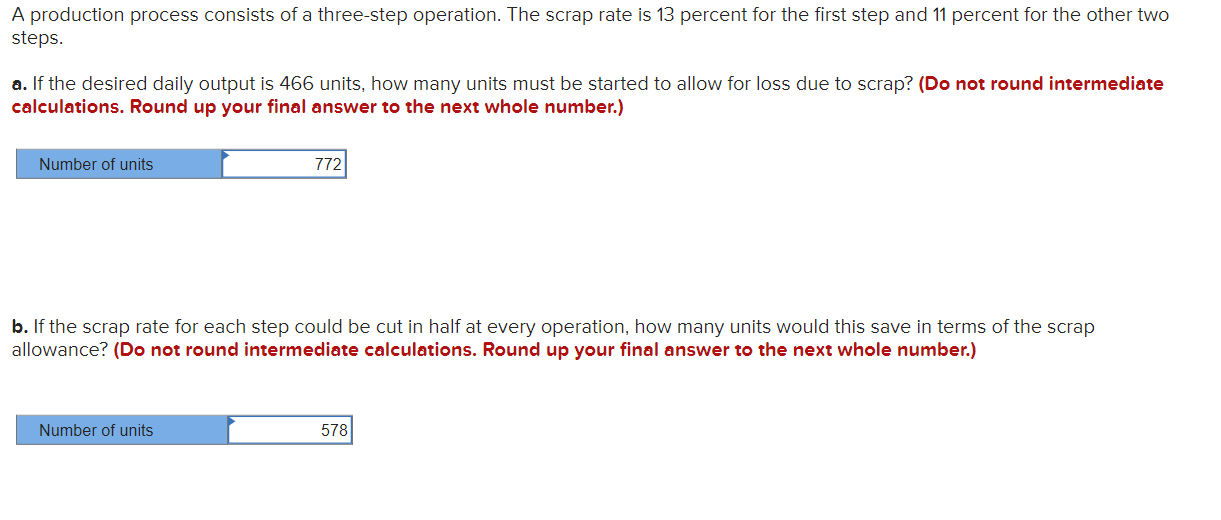 Solved A production process consists of a three-step | Chegg.com