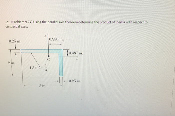 Solved Using the parallel axis theorem determine the product | Chegg.com