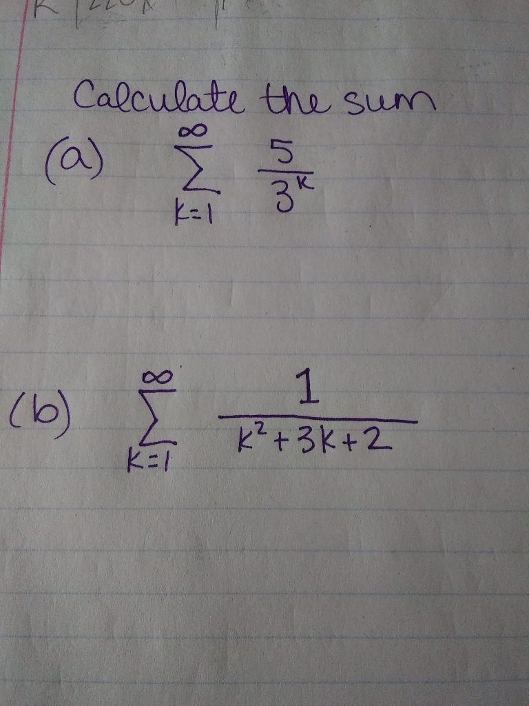 Solved Calculate the sum 5 3 - | و اپن ا) 1 2 + 2 + 2 =| | Chegg.com