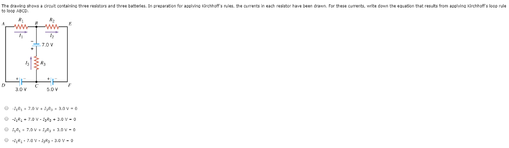 Solved The drawing shows a circuit containing three | Chegg.com