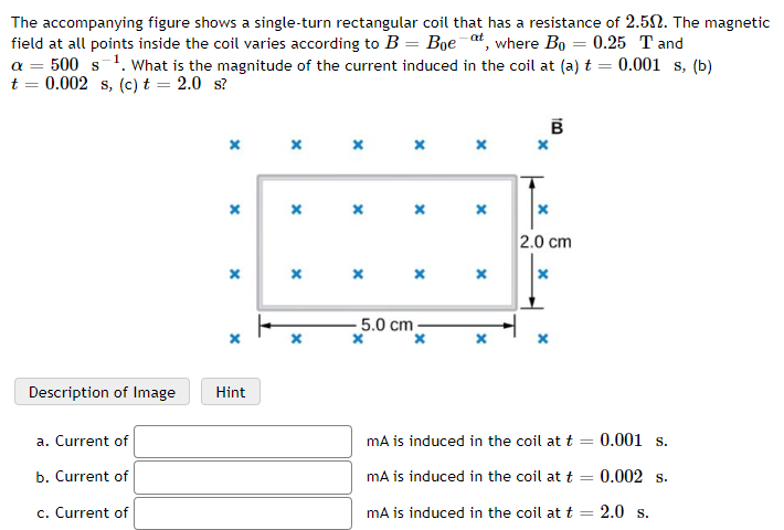 Solved The accompanying figure shows a single-turn | Chegg.com