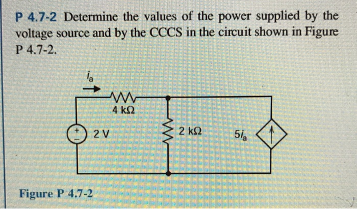 Solved Determine the values of the power supplied by the | Chegg.com