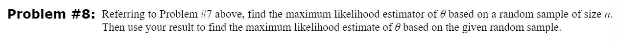 Solved Problem \# 7: Consider the following probability | Chegg.com
