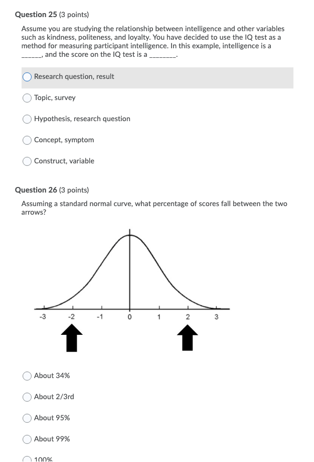 Solved Question 25 (3 points) Assume you are studying the | Chegg.com