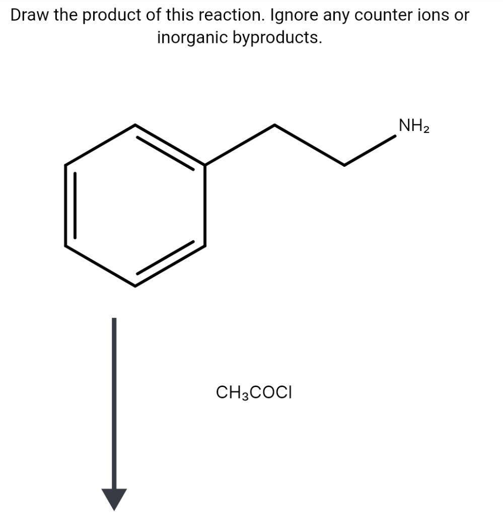 Solved Draw the product of this reaction. Ignore any counter | Chegg.com