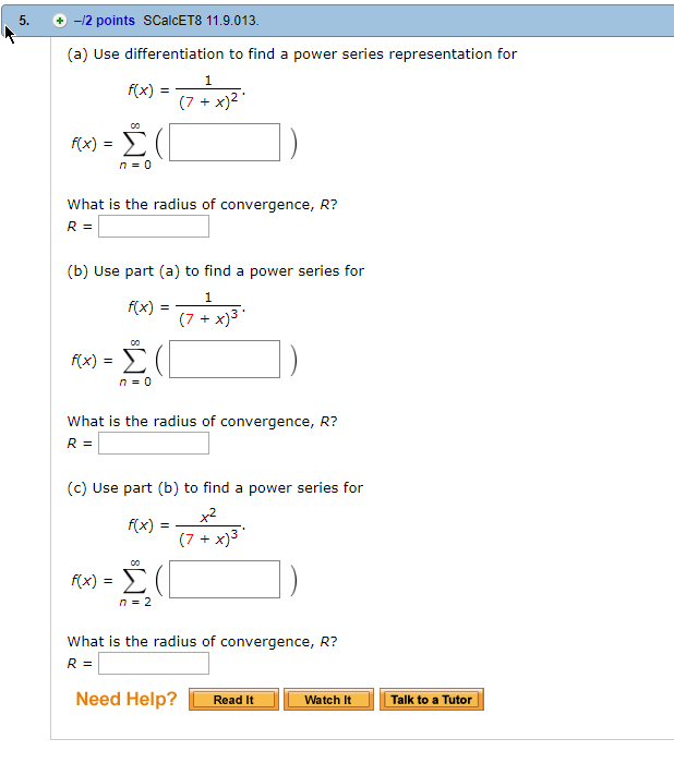 Solved +-/2 points SCalcET8 11.9.013 5. (a) Use | Chegg.com