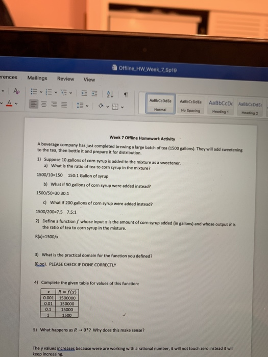 Solved Offline HW Week 7.Sp19 rences Mailings Review View | Chegg.com Solved Offline HW Week 7.Sp19 rences Mailings Review View | Chegg.com