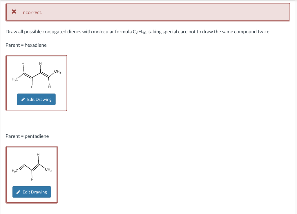 Solved Draw all possible conjugated dienes with molecular | Chegg.com