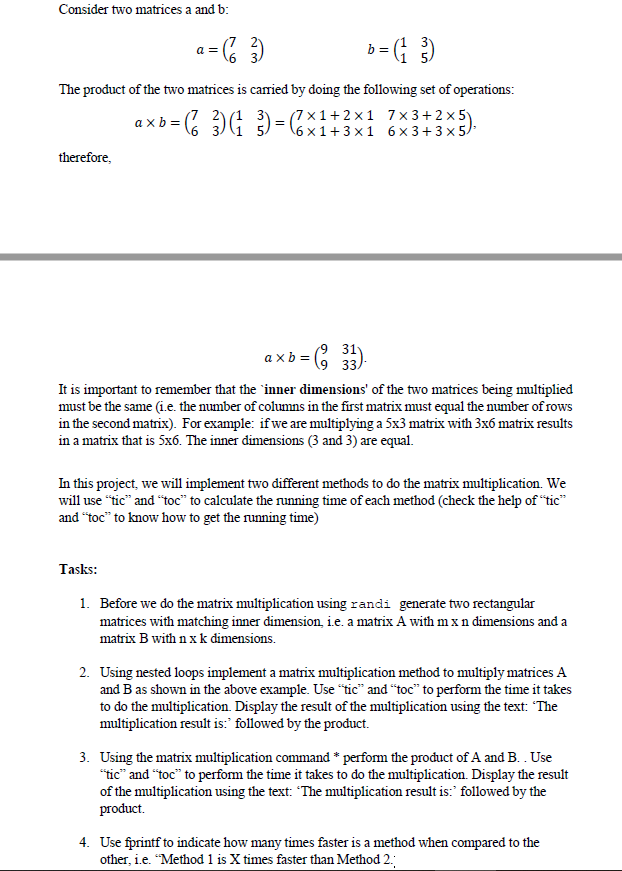 Solved Consider two matrices a and b The product of the two | Chegg.com