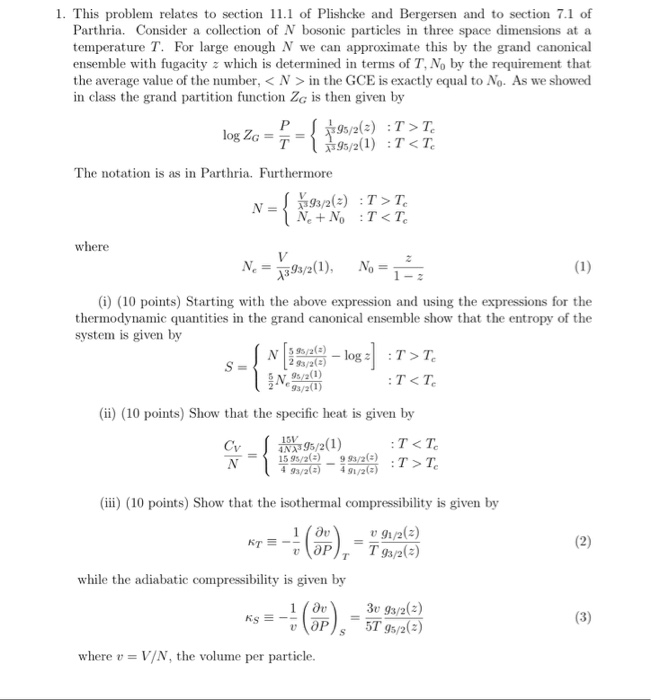 Solved This problem relates to section 11.1 of Plishcke and | Chegg.com
