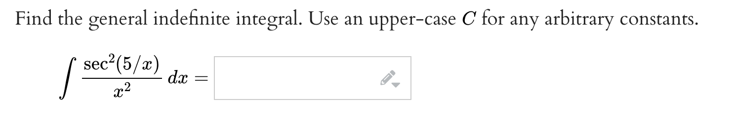 Solved Find the general indefinite integral. Use an | Chegg.com