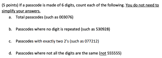 Solved Discrete Mathematics - Short questions (Points | Chegg.com