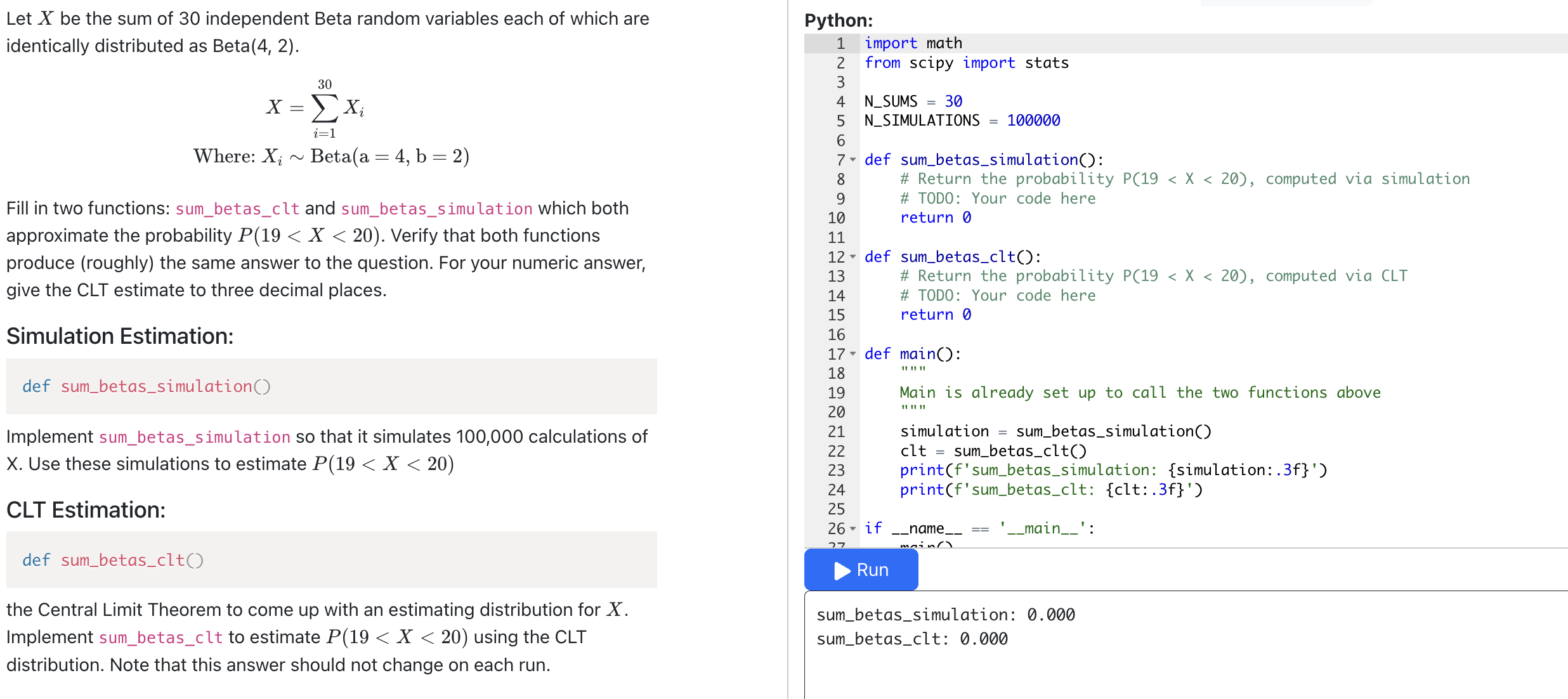 Solved Let \\( X \\) be the sum of 30 independent Beta | Chegg.com