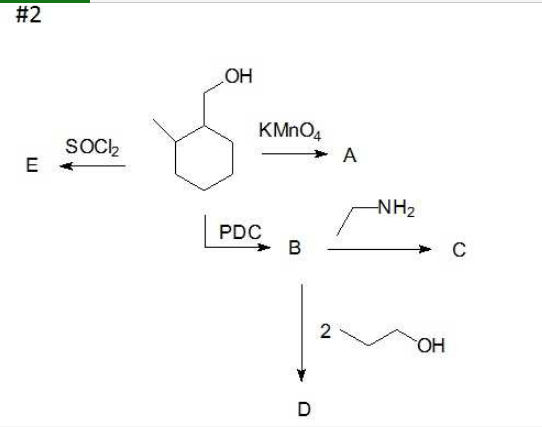Solved Complete the reaction map by providing the major | Chegg.com