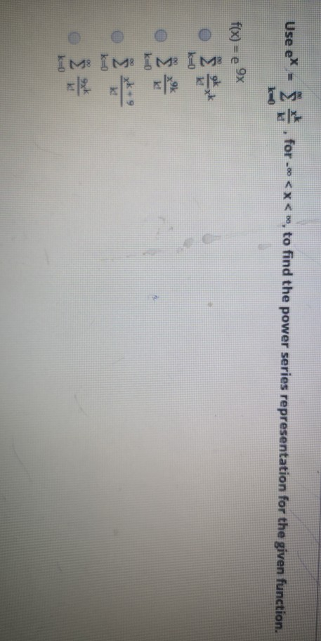 Solved Use ex = , for -- | Chegg.com