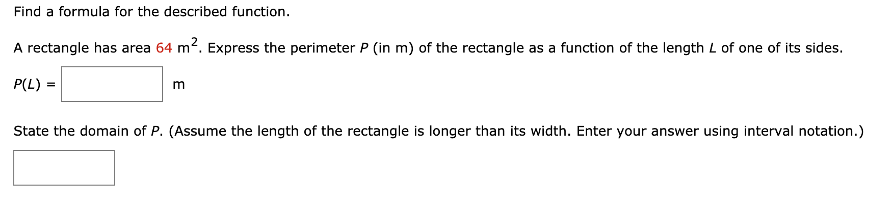 Solved Find a formula for the described function. A | Chegg.com