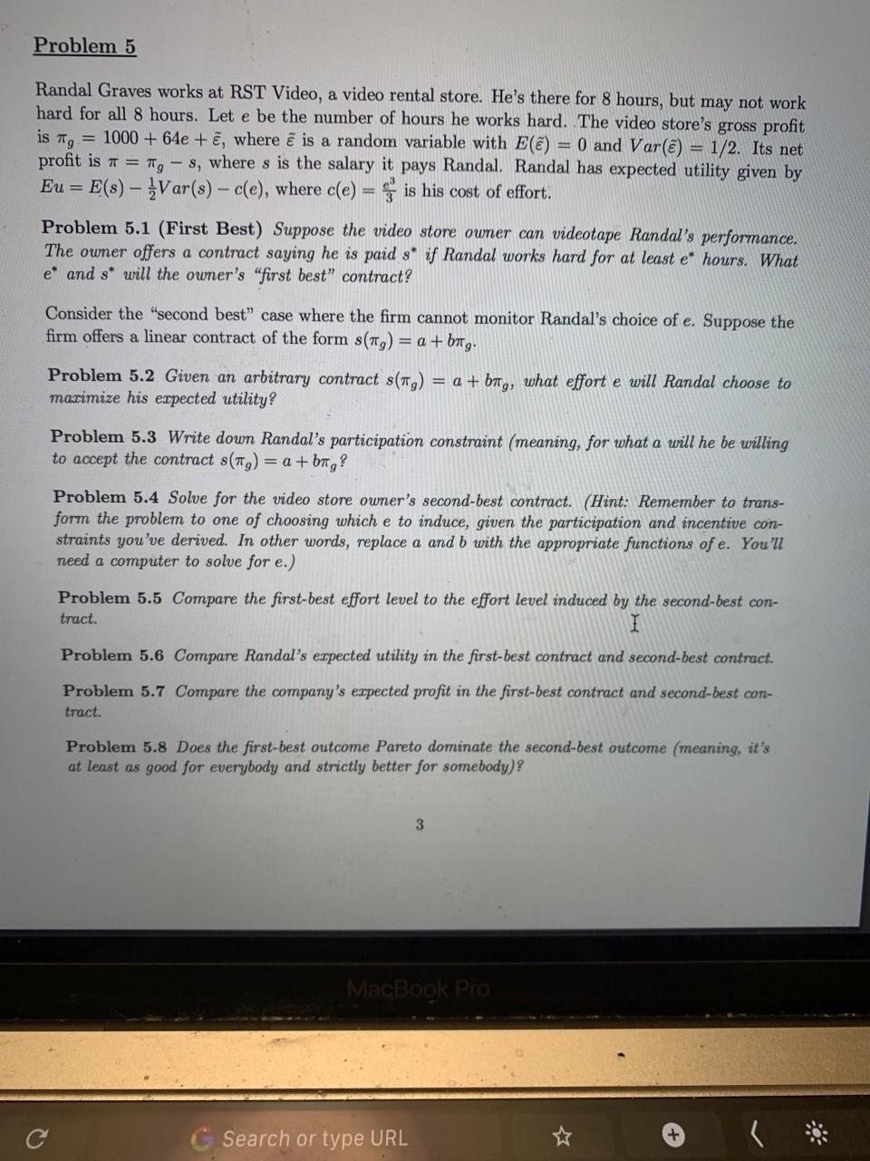 Randal Graves works at RST Video, a video rental | Chegg.com