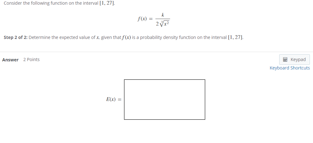 Solved Consider the following function on the interval [1, | Chegg.com