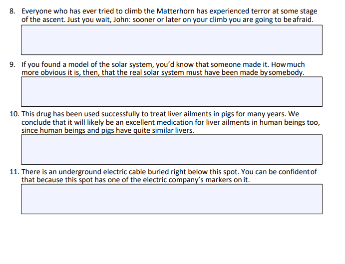 PART B Determine whether the following arguments are | Chegg.com