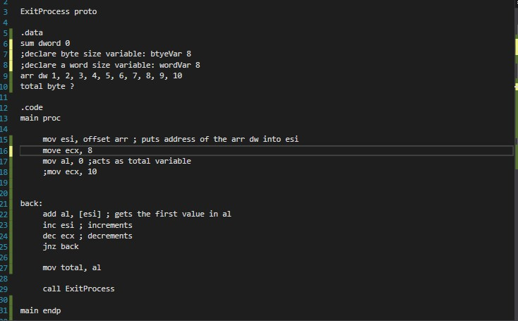 Please help in x86 Assembly Language! Declare a byte | Chegg.com