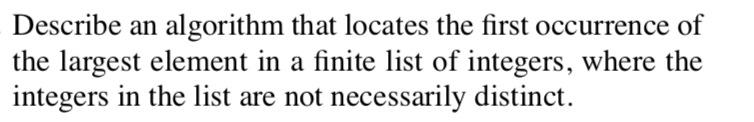 Solved Describe an algorithm that locates the first | Chegg.com