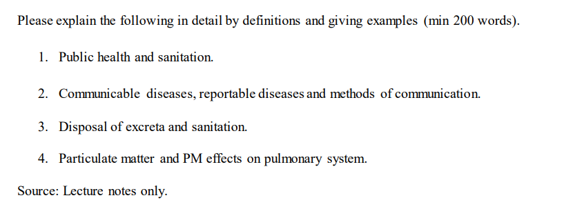 Solved Please explain the following in detail by definitions | Chegg.com