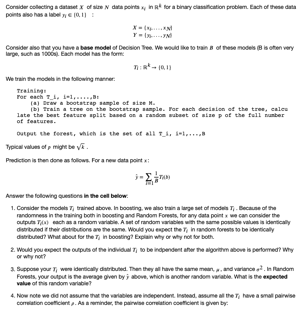 Consider collecting a dataset x of size N data points | Chegg.com