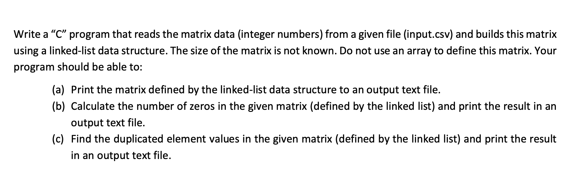 Solved I have a "Data Structures and Programming" | Chegg.com