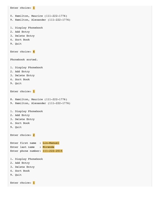 Solved First part is the instructions and the second part is | Chegg.com