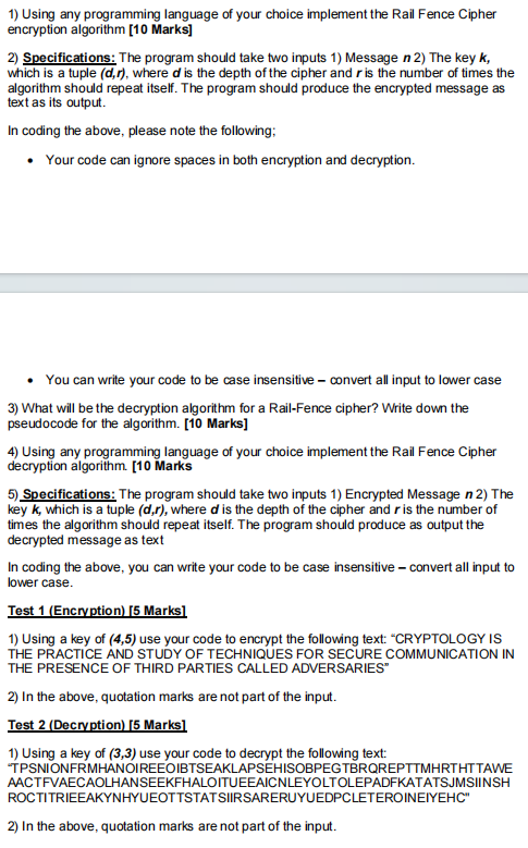 Solved 1) Using any programming language of your choice | Chegg.com