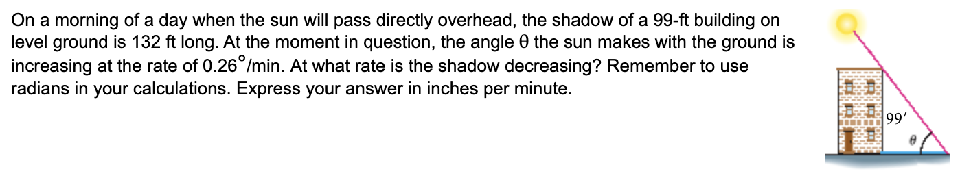 Solved On a morning of a day when the sun will pass directly | Chegg.com
