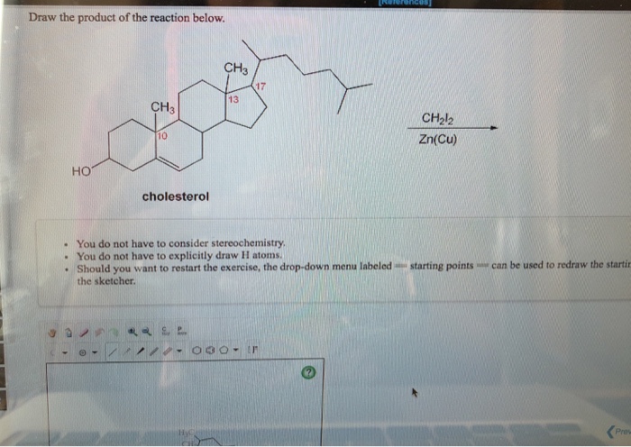 Solved In the box below draw the organic product(s) expected | Chegg.com