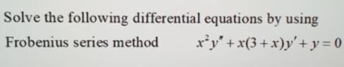 Solved Solve the following differential equations by using | Chegg.com
