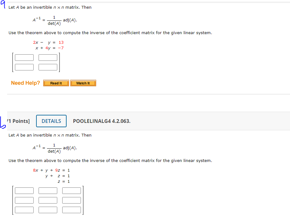 Solved 9 Let A be an invertible nxn matrix. Then 1 A-1 | Chegg.com