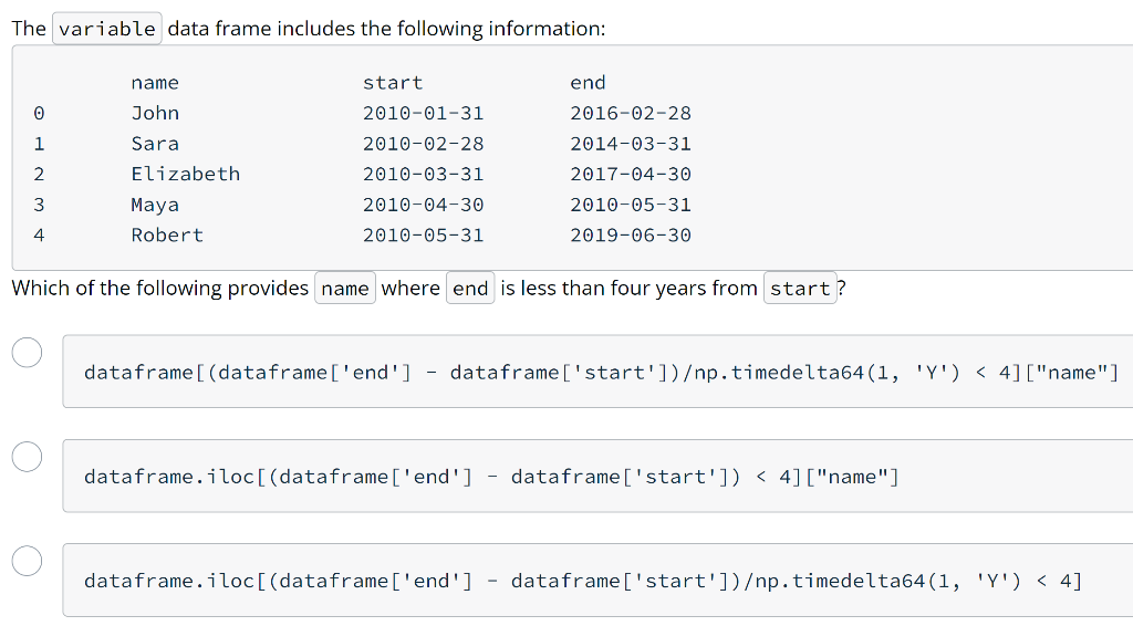 Solved Which of the following must come first in a SQL | Chegg.com