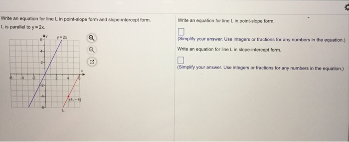 How To Write A Parallel Equation In Point Slope Form - Tessshebaylo