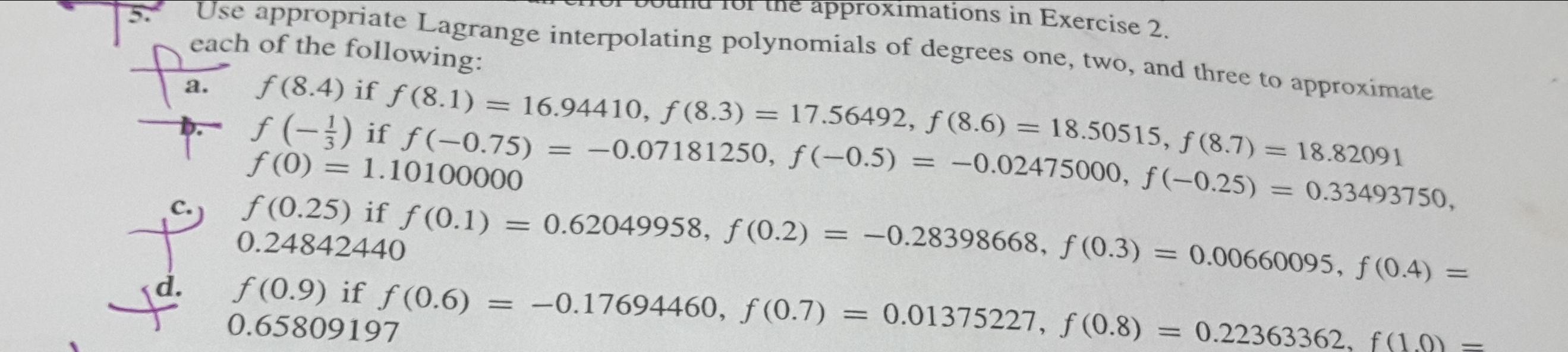 Solved The data for Exercise 5 were generated using the | Chegg.com
