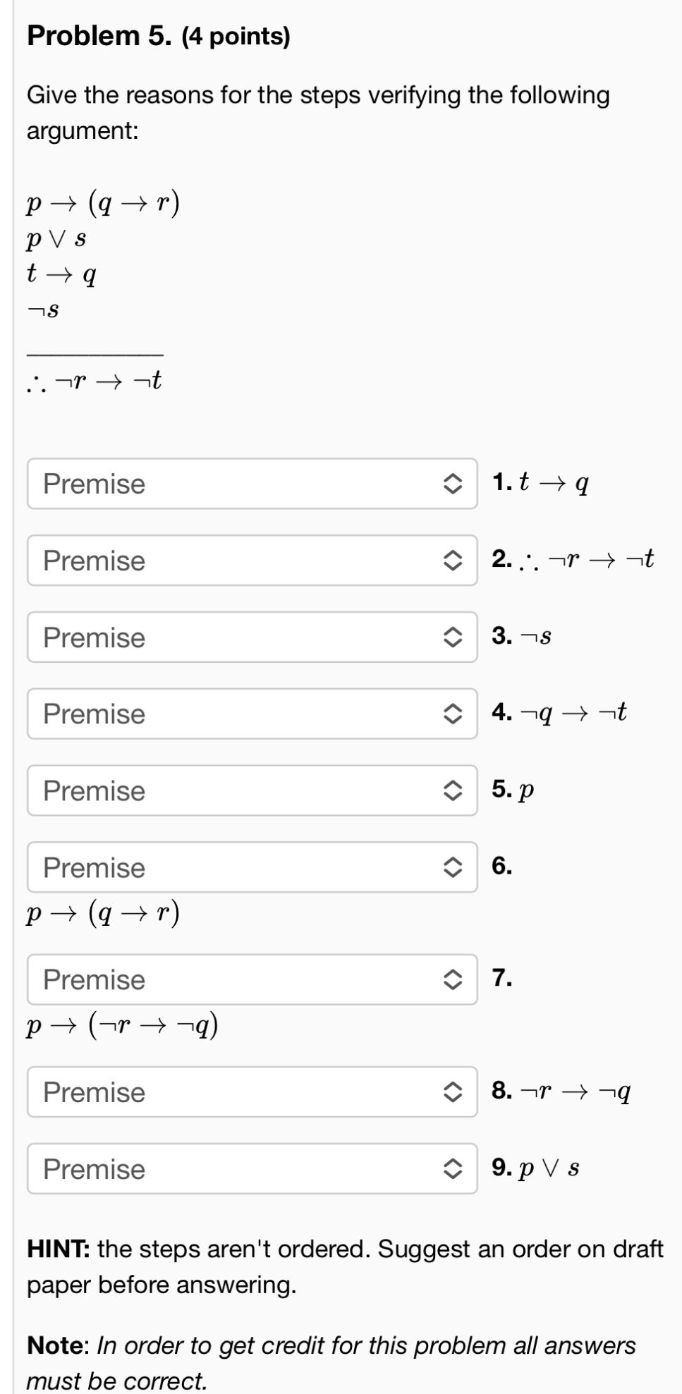 Solved Give the reasons for the steps verifying the | Chegg.com