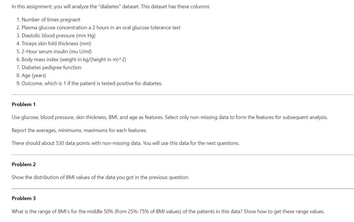 Please Do Problem 3 This Is From Data Science Chegg