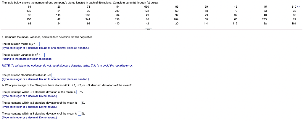 Solved The table below shows the number of one company's | Chegg.com