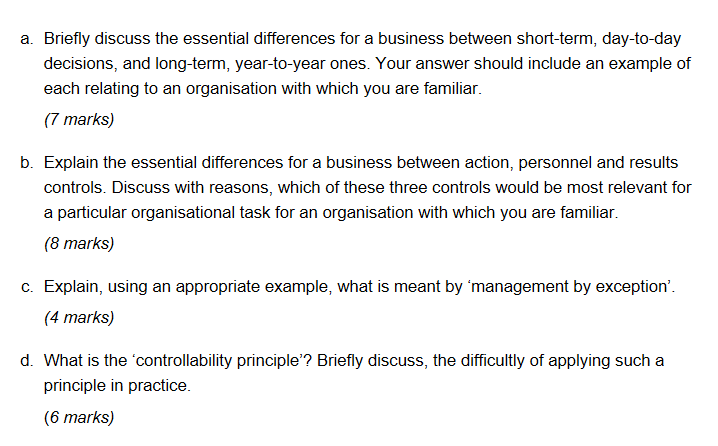 Solved a. Briefly discuss the essential differences for a | Chegg.com