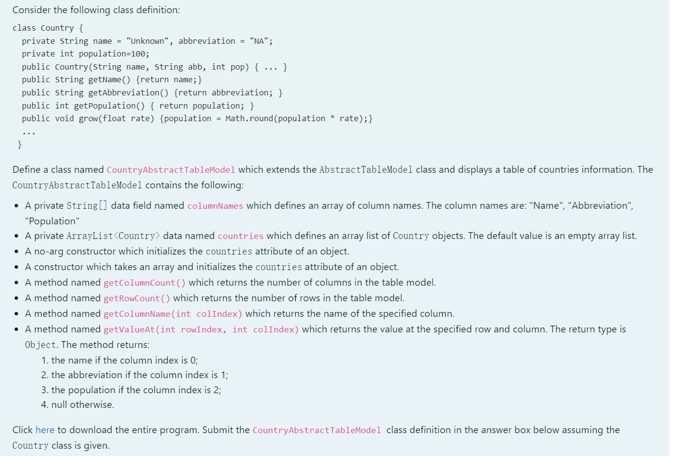 Solved Consider the following class definition: class | Chegg.com